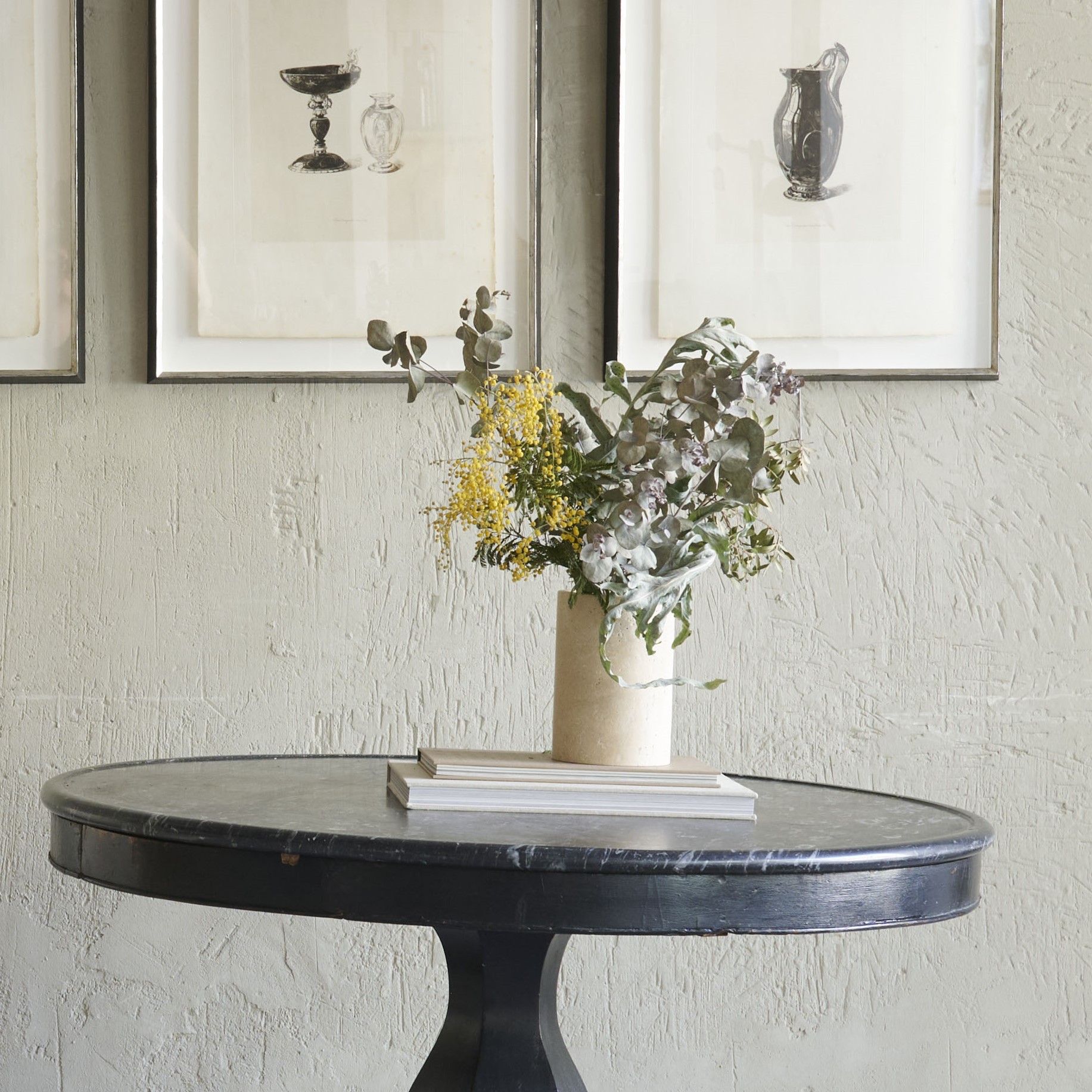 Jarrón enfriador de mármol travertino - Tristán Domecq